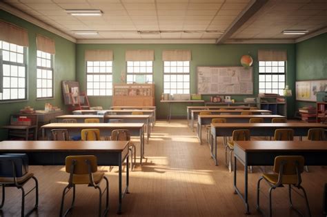 Premium Ai Image Class Room