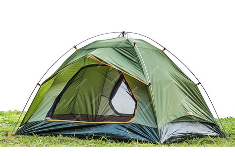 Premium Photo A Green Tent On Grass