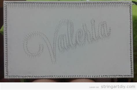 Valeria String Art Tutorial Step By Step String Art Diystring Art Diy