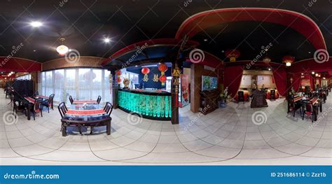 Seamless Full Spherical 360 Degree Panorama In Equirectangular Projection Of Stylized Staiway To