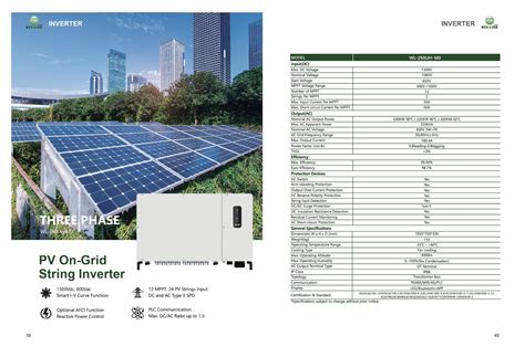 Three Phase String Solar Inverter For Commercial Grid Pv System Hybrid Inverter And Hybrid