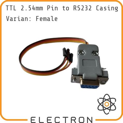 Jual Ttl 2 54mm Pin To Rs232 Casing Module Bidirectional Converter Header Cable Serial Com