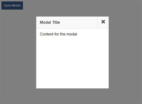 How To Open Popup Modal Using Pure Css No Javascript