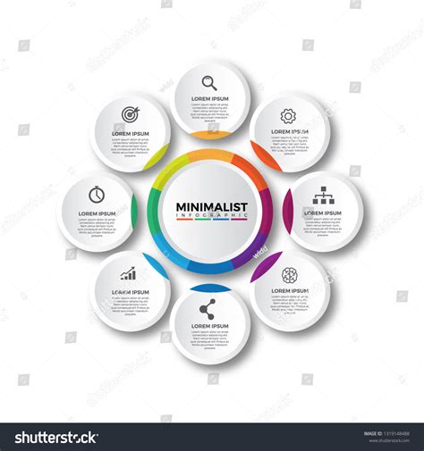 Circular Infographics Step By Step Round Stock Vector Royalty Free 1319148488 Shutterstock