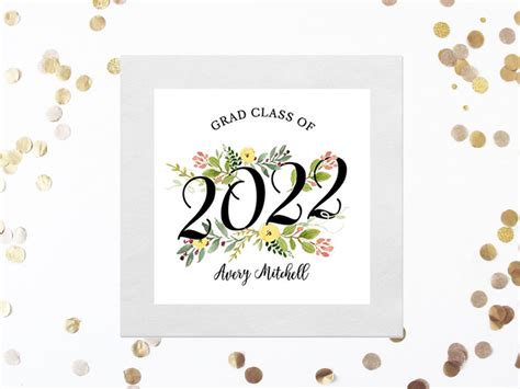 Class Of 2024 Graduation Napkins Graduate Napkins Senior Napkins Cocktail Napkins Beverage