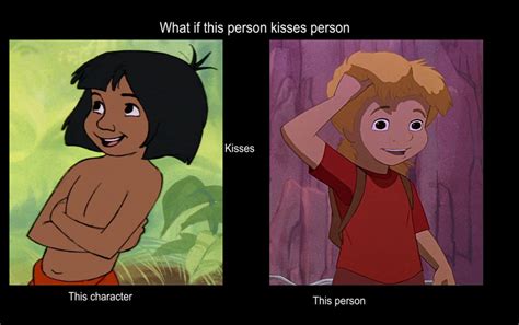 What If Mowgli Kisses Cody By Aaronhardy523 On Deviantart