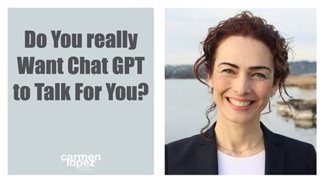 Do You Really Want Chat Gpt To Talk For You
