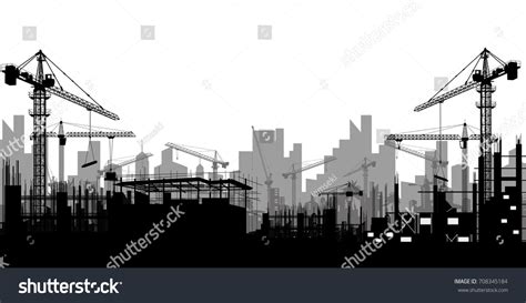 Construction Vector Background Stock Vector Royalty Free 708345184