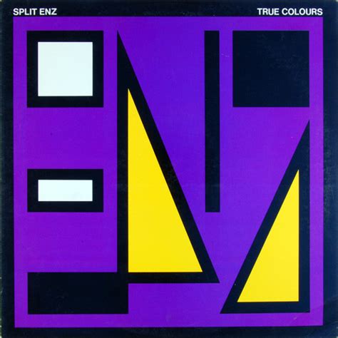 Split Enz True Colours Vinyl Purple Cover Pitman Pressing Lp