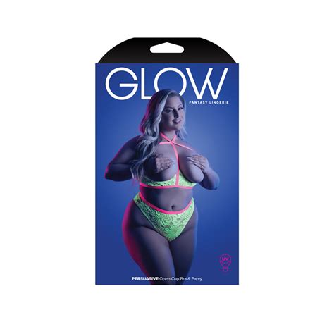 Persuasive Open Cup Bra And Panty Queen Size