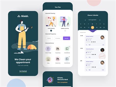 Home Cleaning App Ui By Al Fahad On Dribbble