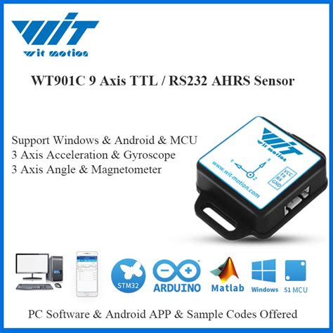 Wt901c 9 Axis Imu Sensor Tilt Angle Roll Pitch Yaw Acceleration