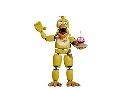Sfmfnaf Unwithered Chica Render Full Body V2 By Estevamgamer On