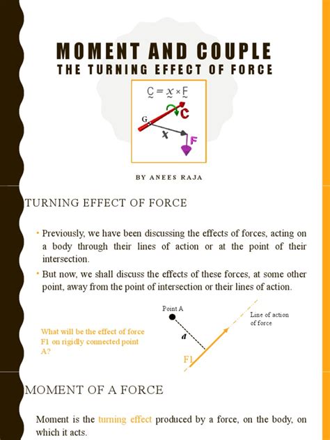 Moment And Couple Pdf Force Euclidean Vector