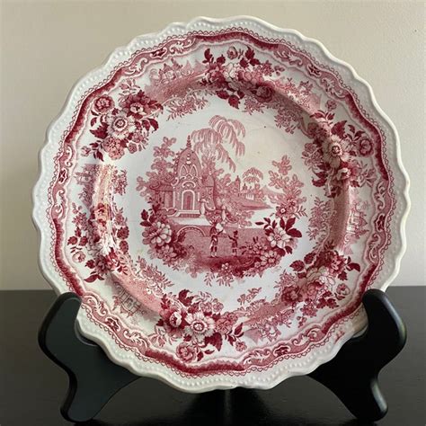 Red Transferware Etsy