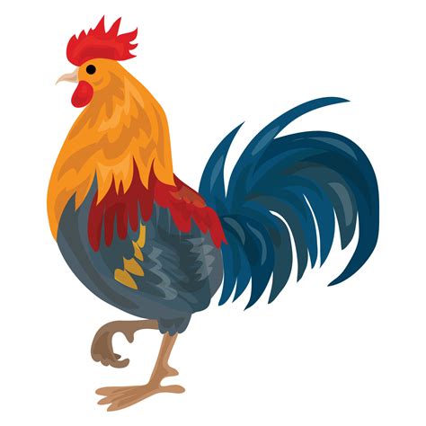Farm Cock Icon Cartoon Style 14487027 Vector Art At Vecteezy