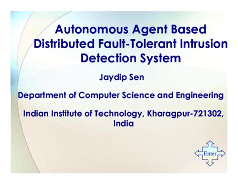 pdf autonomous agent based distributed fault tolerant intrusion