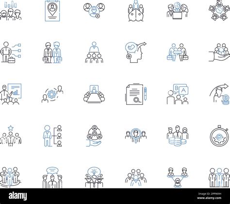 Directional Unit Line Icons Collection Orientation Gps Compass North South East West