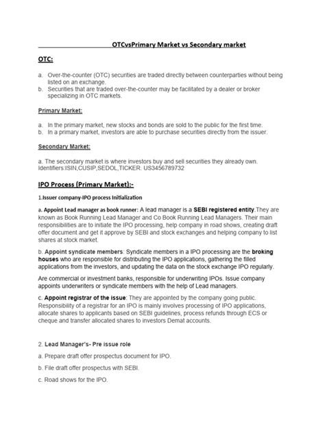 Ipo Cycle Pdf Initial Public Offering Stocks