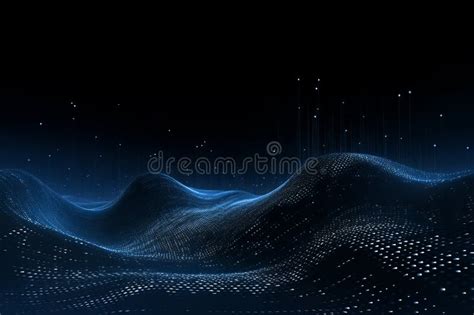 Sea Of Information Concept Flowing Digital Data Stream Abstract Background Generative Ai