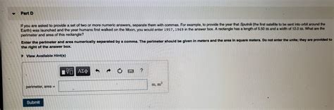 Solved Part D If You Are Asked To Provide A Set Of Two Or