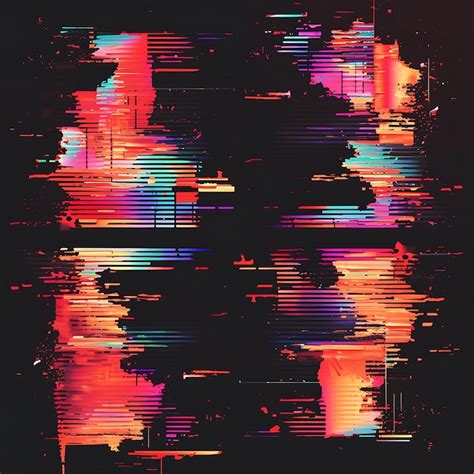 Premium Photo Colorful Glitch Art Corrupted Monitor Panels Digitally Corrupted And