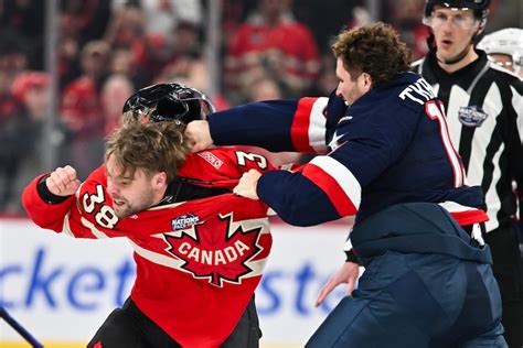 Canada Anthem Booed At 4 Nations Face Off After Fight Packed Ice Hockey