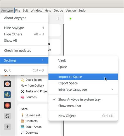 Import And Export Anytype Docs