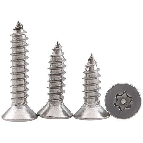 Custom St63 Countersunk Head Torx With Pin Self Tapping Security Screw