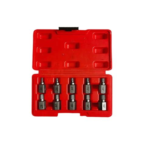 Set Of English Hex Screw Extractors For Damaged Stripped Or Threaded