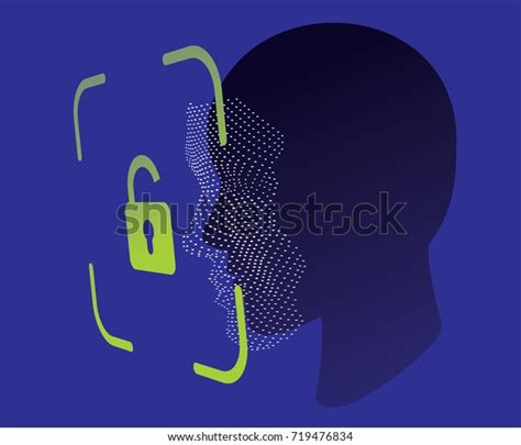Unlock Face Id Scan Vector Stock Vector Royalty Free Shutterstock