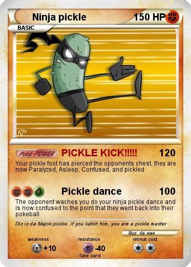 pokémon ninja pickle pickle kick my pokemon card