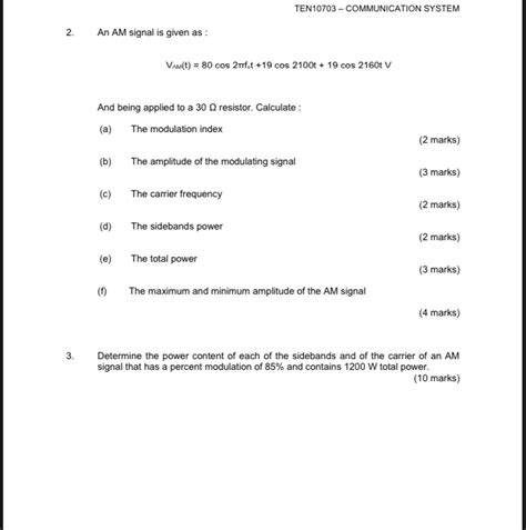 Solved Assignment Question In A Radio Transmission System Chegg Com