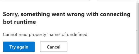Cannot Start Property Name Undefined Issue Microsoft BotFramework Composer