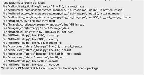 Issue Visualizing Tif Files On Cell Profiler Image Analysis Image