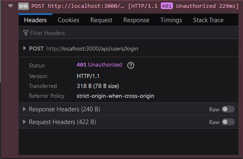 Node Js POST Request Failed Unable To Login Stack Overflow