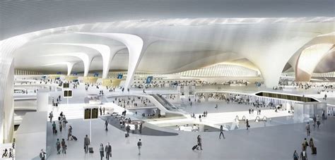 Intricate Framework Of Zaha Hadids Airport Terminal Taking Shape In