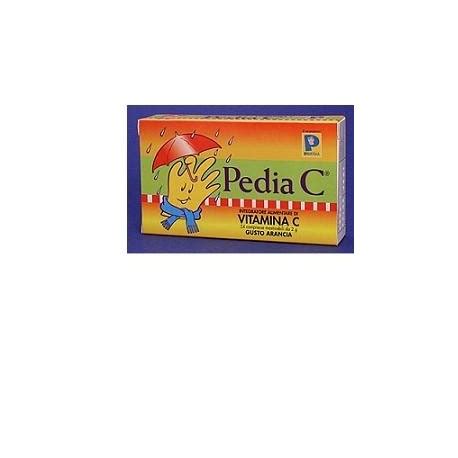 Pedia C Vitamina C Per Bambini 24 Compresse Masticabili Gusto Arancia