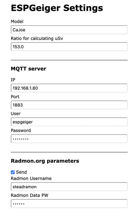 GitHub Steadramon ESPGeiger ESP8266 ESP32 Firmware For