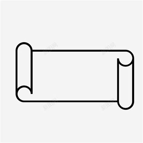 卷轴肩带卷边图标 Icon 标识 标志 Ui图标 设计图片 免费下载 页面网页 平面电商 创意素材