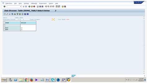 Creating A Transparent Table In SAP ABAP
