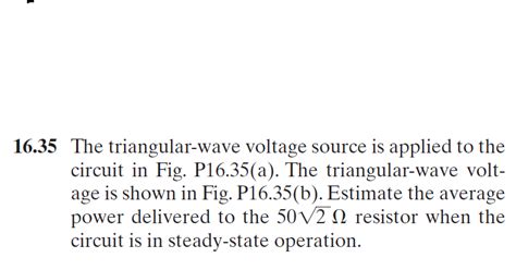 Solved The Triangular Wave Voltage Source Is Applied Chegg