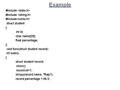 Passing Structure To Function Contens Structure To Function