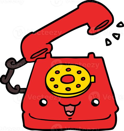 Cute Cartoon Telephone Png