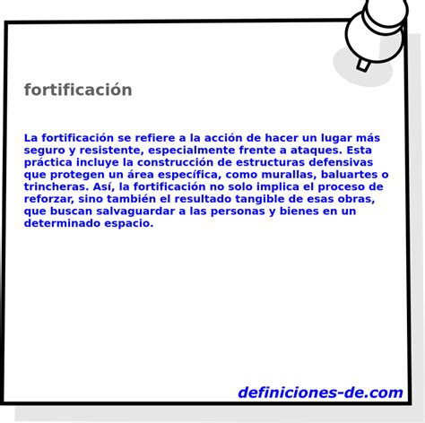 Significado De «fortificación