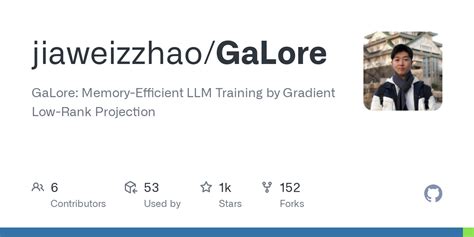 Github Jiaweizzhaogalore Galore Memory Efficient Llm Training By Gradient Low Rank Projection