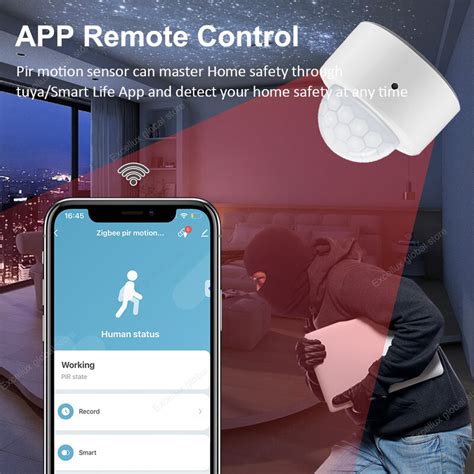 Tuya Zigbee Sensor De Movimiento Humano Inteligente Alarma De
