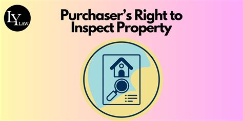 Purchasers Right To Inspect Property