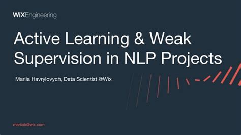 Mariia Havrylovych Active Learning And Weak Supervision In Nlp Projects Pptx