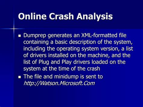 Ppt Crash Dump Analysis Powerpoint Presentation Free Download Id 280611